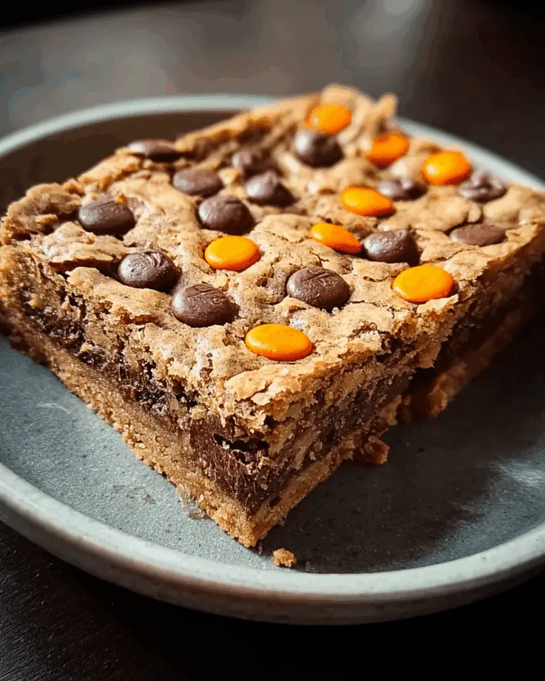 Reece’s Pieces Chocolate Chip Cookie Bars - DairiesFood